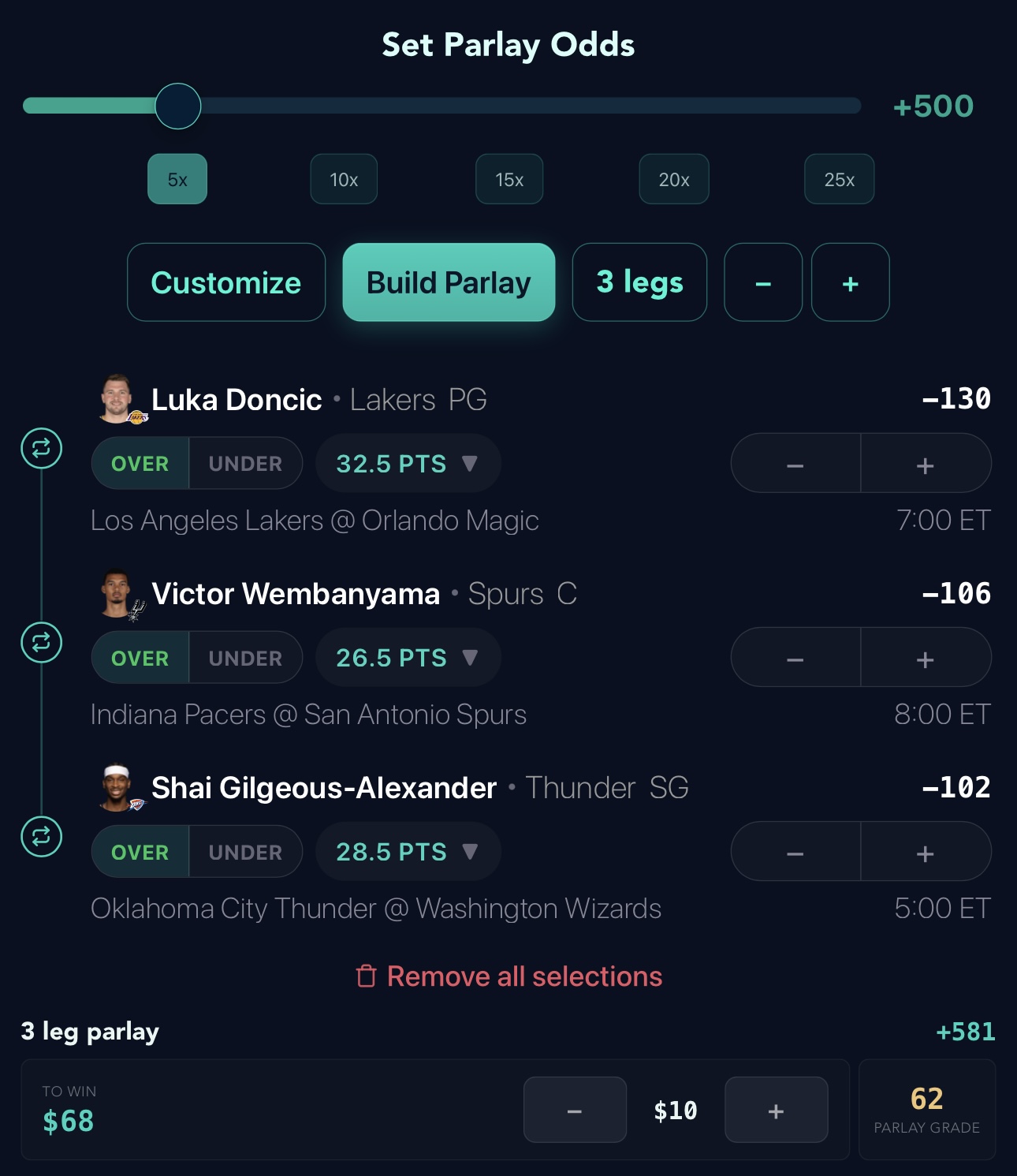 ParlayBuilder – NBA Player‑Prop Parlays